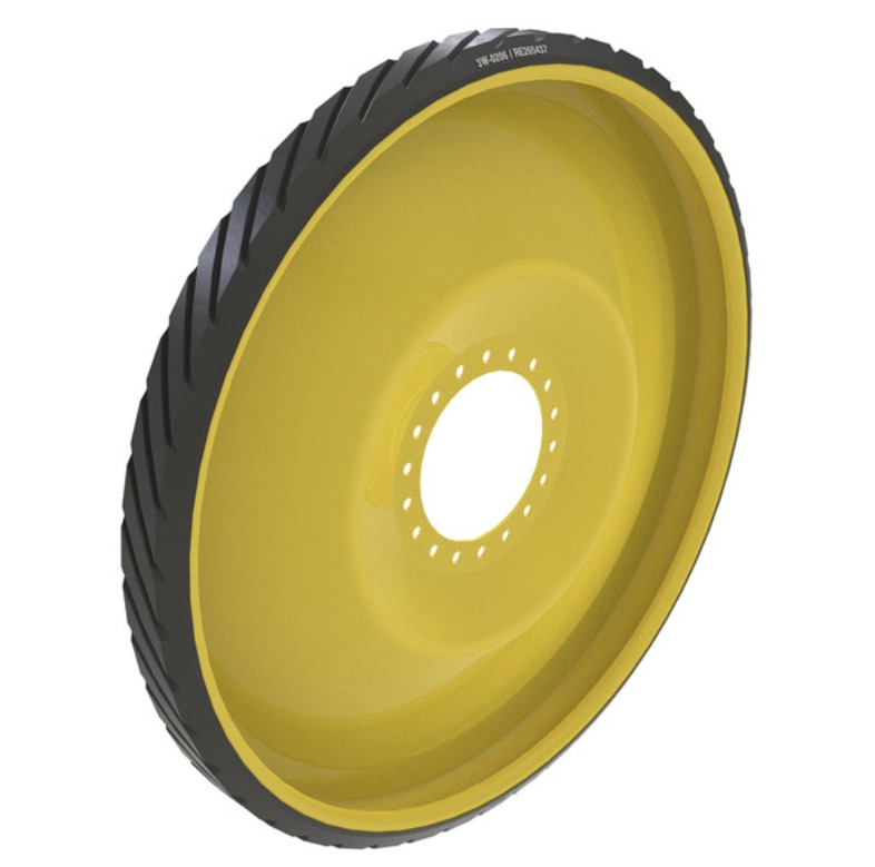 NEW_TAKEOFF 5" Wide Driver Wheel (RH) for John Deere Rowcrop Tractors Series 8RT, Narrow, Bolt ...