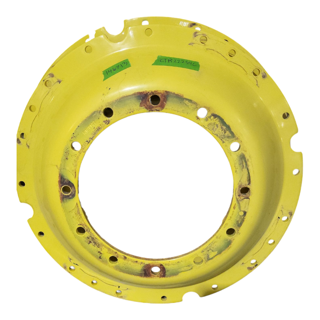 USED 12-Hole Waffle Wheel (Groups of 3 bolts)HD Center for 34" Rim, John Deere Yellow for Sale ...