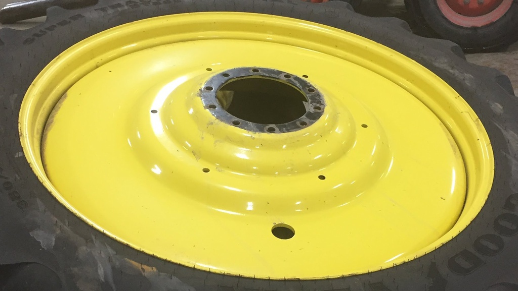 NEW_TAKEOFF 12"W x 54"D, John Deere Yellow 10-Hole Formed Plate , -9.25 ...