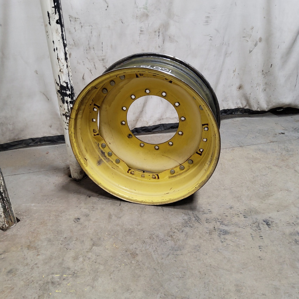 USED 13"W x 34"D, John Deere Yellow 12-Hole Waffle Wheel (Groups of 3 ...