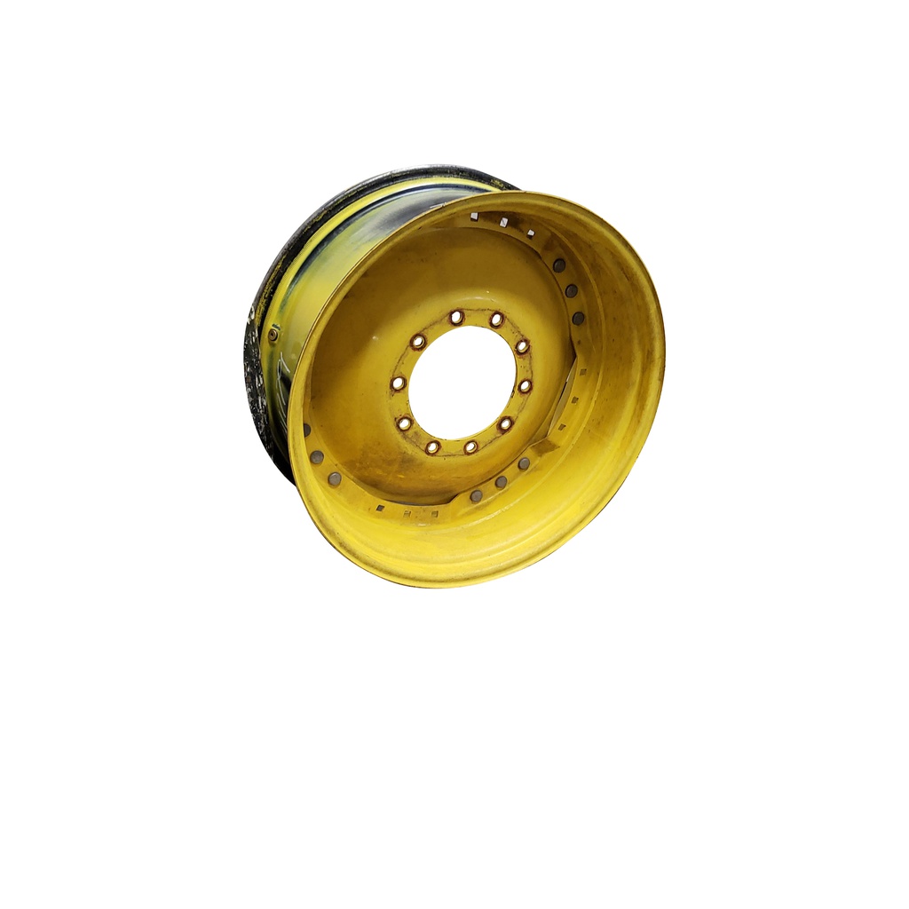 USED 13"W x 34"D, John Deere Yellow 12-Hole Waffle Wheel (Groups of 3 ...