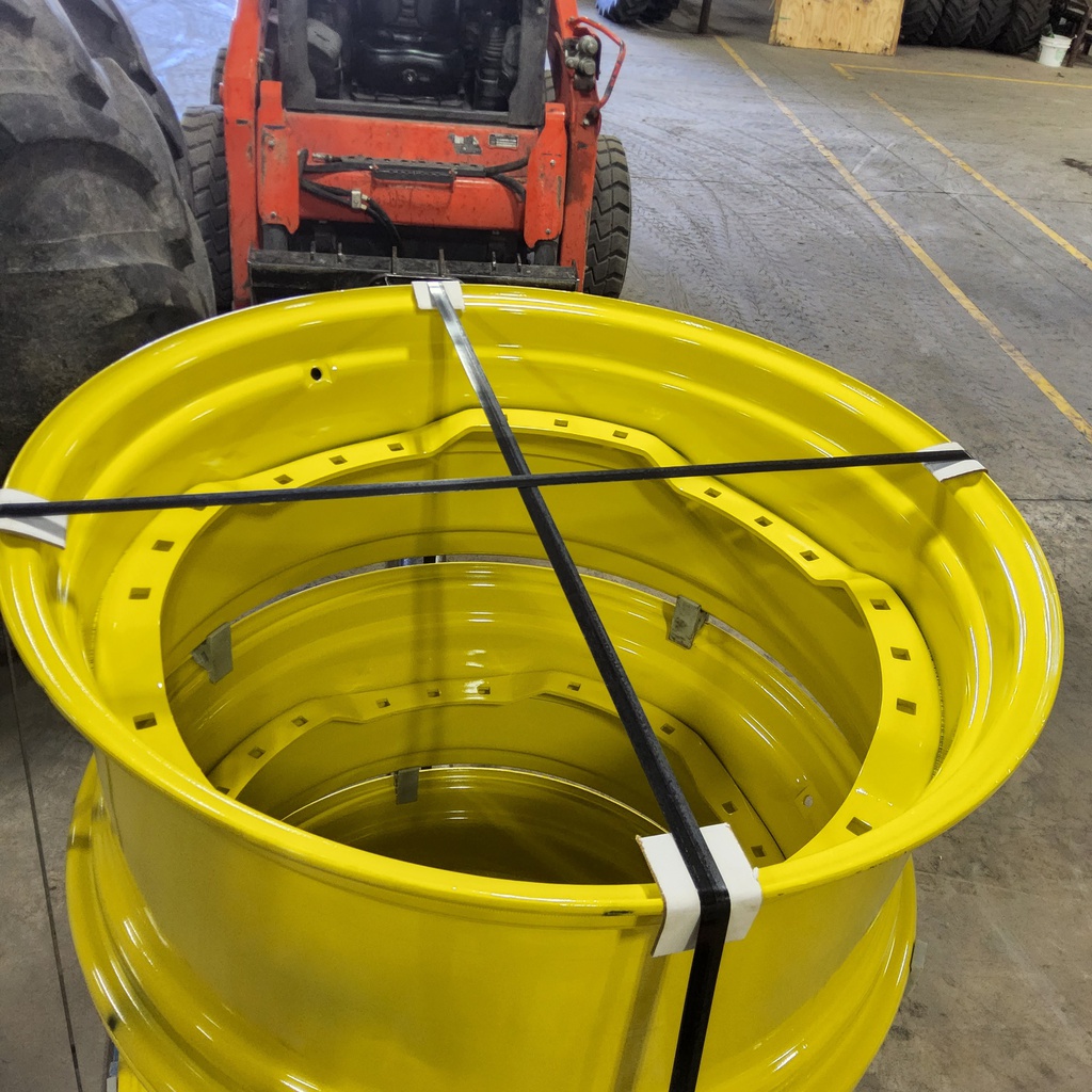 REFURBISHED 15"W x 34"D, John Deere Yellow 12-Hole Waffle Wheel (Groups ...
