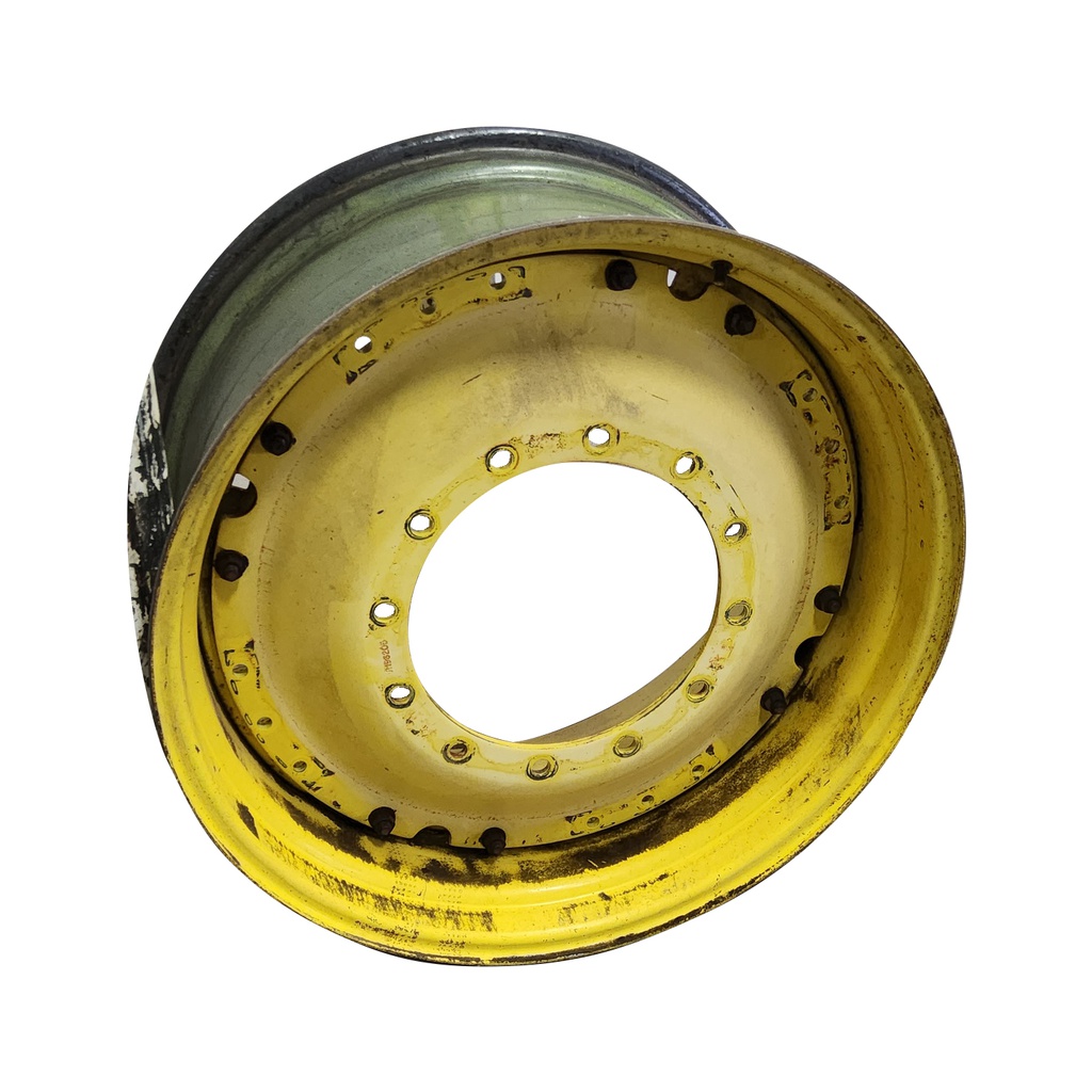 USED 15"W x 34"D, John Deere Yellow 12-Hole Waffle Wheel (Groups of 3 ...