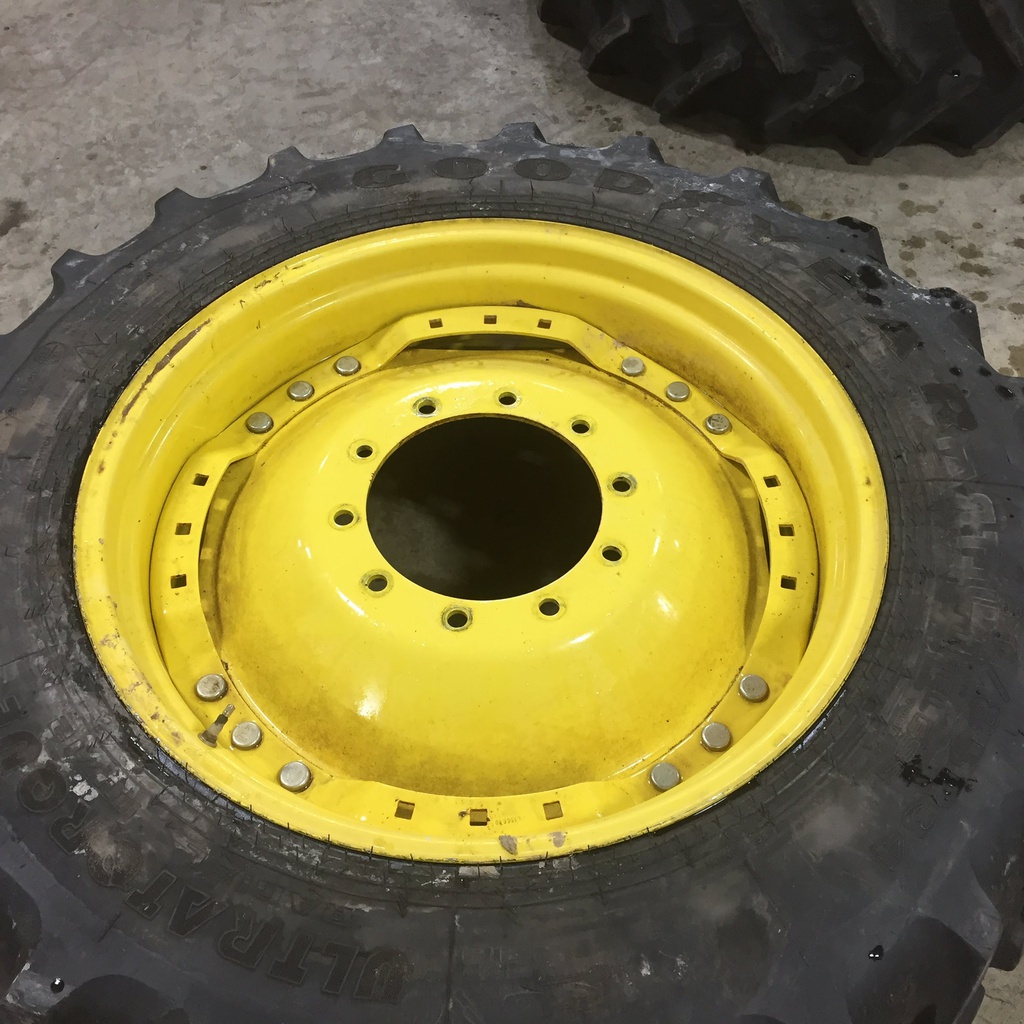 13"W x 34"D Waffle Wheel (Groups of 3 bolts) Rim with 10-Hole Center ...