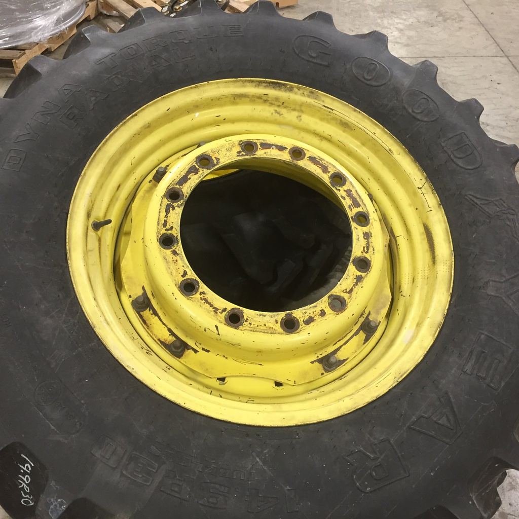 13"W x 30"D Waffle Wheel (Groups of 2 bolts) Rim with 12-Hole Center ...