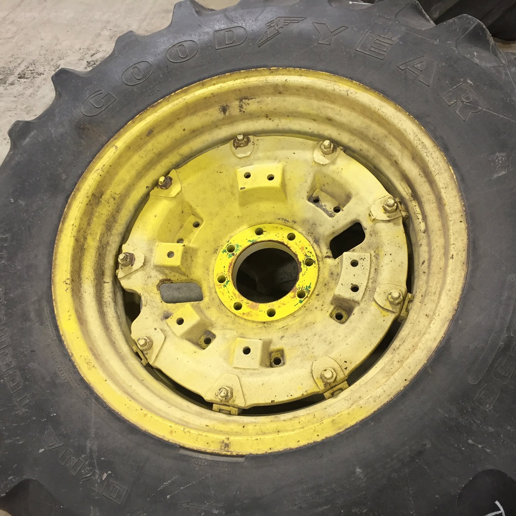 USED 8-Hole Cast Style Center for 28"-30" Rim, John Deere Yellow for ...