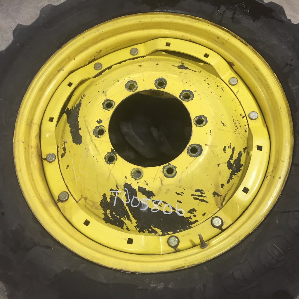 USED 10"W x 34"D Waffle Wheel (Groups of 2 bolts) Rim with 10-Hole ...