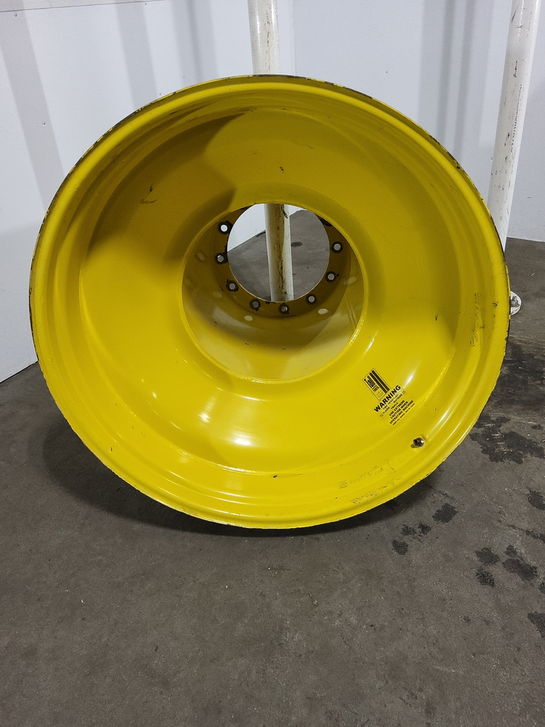 USED 10"W x 38"D, John Deere Yellow 12-Hole FWA Direct Bolt Dual , -28. ...