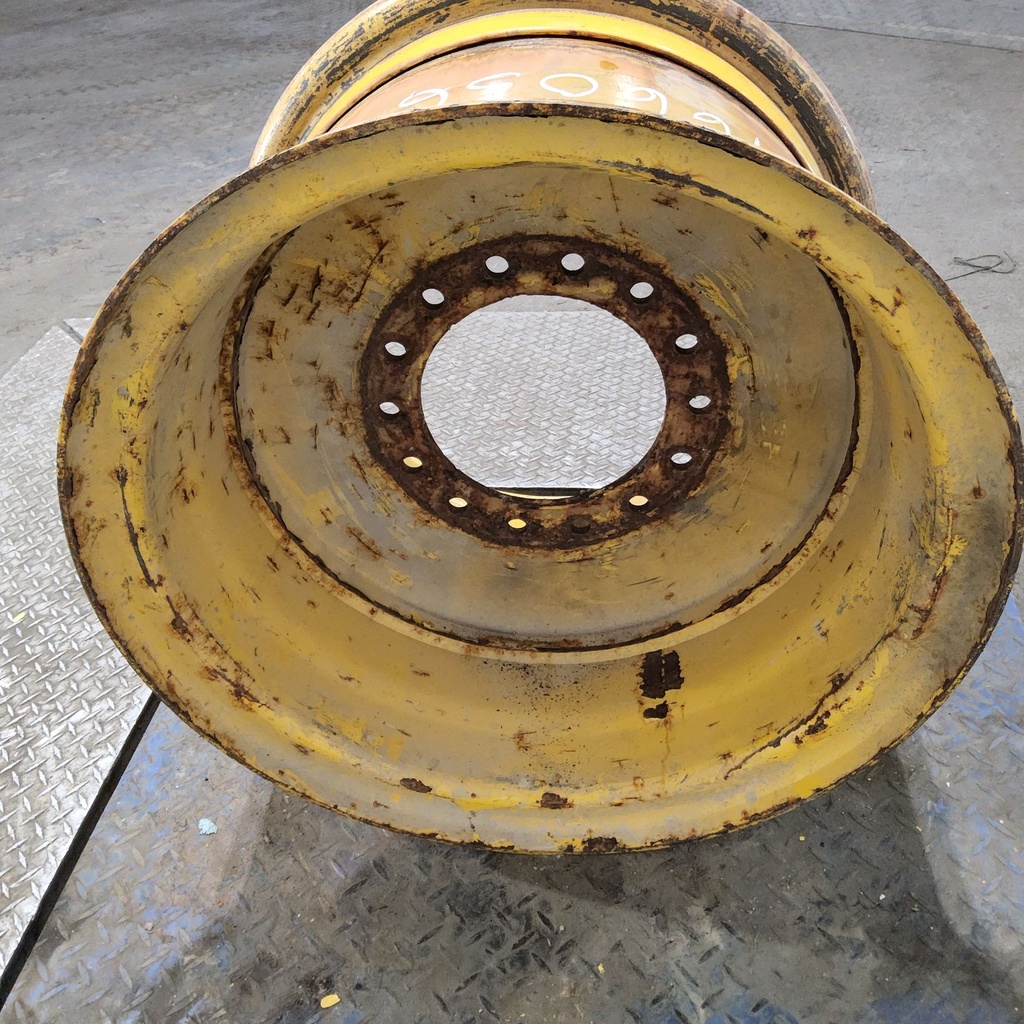 USED 17"W x 25"D, John Deere Construction Yellow 14-Hole 3 Piece Formed ...