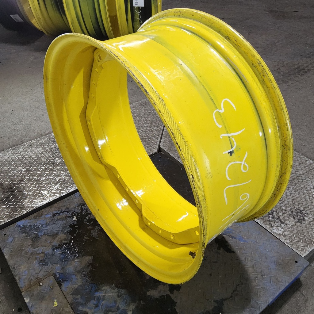 USED 15"W x 34"D, John Deere Yellow 12-Hole Waffle Wheel (Groups of 3 ...