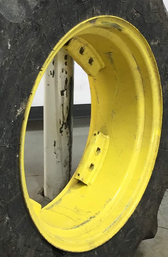 USED 10"W x 24"D, John Deere Yellow 8-Hole Rim with Clamp/U-Clamp ...