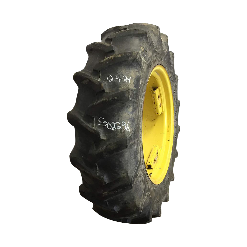 Used12.4/-24 Firestone Traction Field & Road R-1 Agricultural Tires for ...