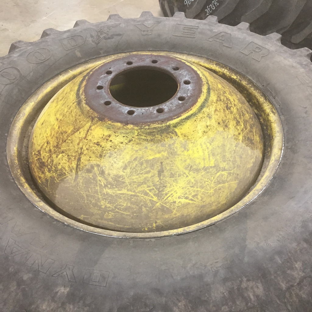 USED 16"W x 38"D, John Deere Yellow 10-Hole Dolly Dual , -14.38" Offset ...