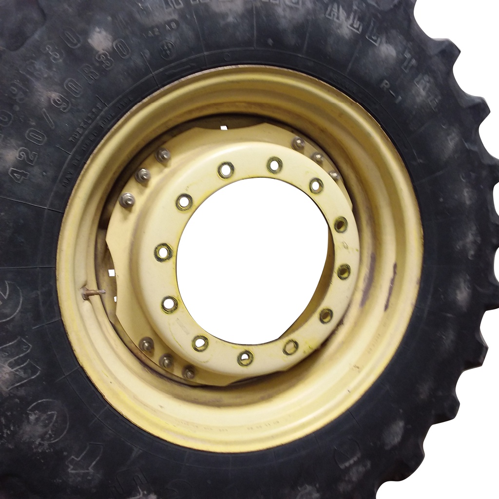 15"W x 30"D Waffle Wheel (Groups of 3 bolts) Rim with 12-Hole Center ...