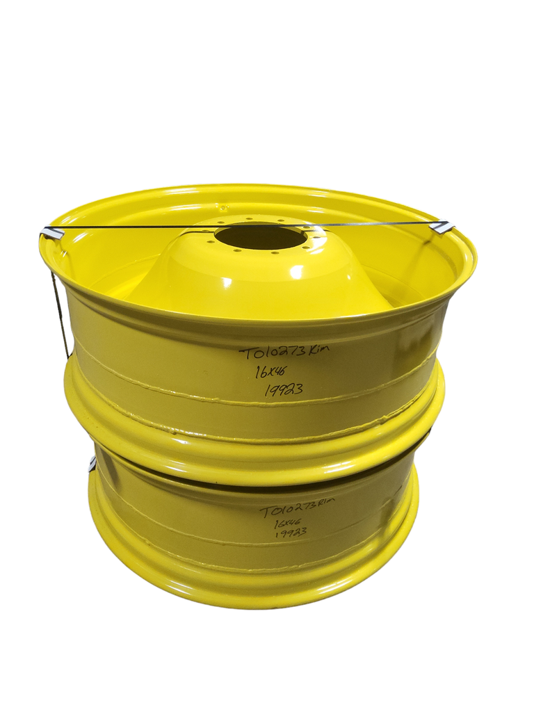16"W x 46"D, John Deere Yellow 10-Hole Formed Plate | NTS Tire Supply ...