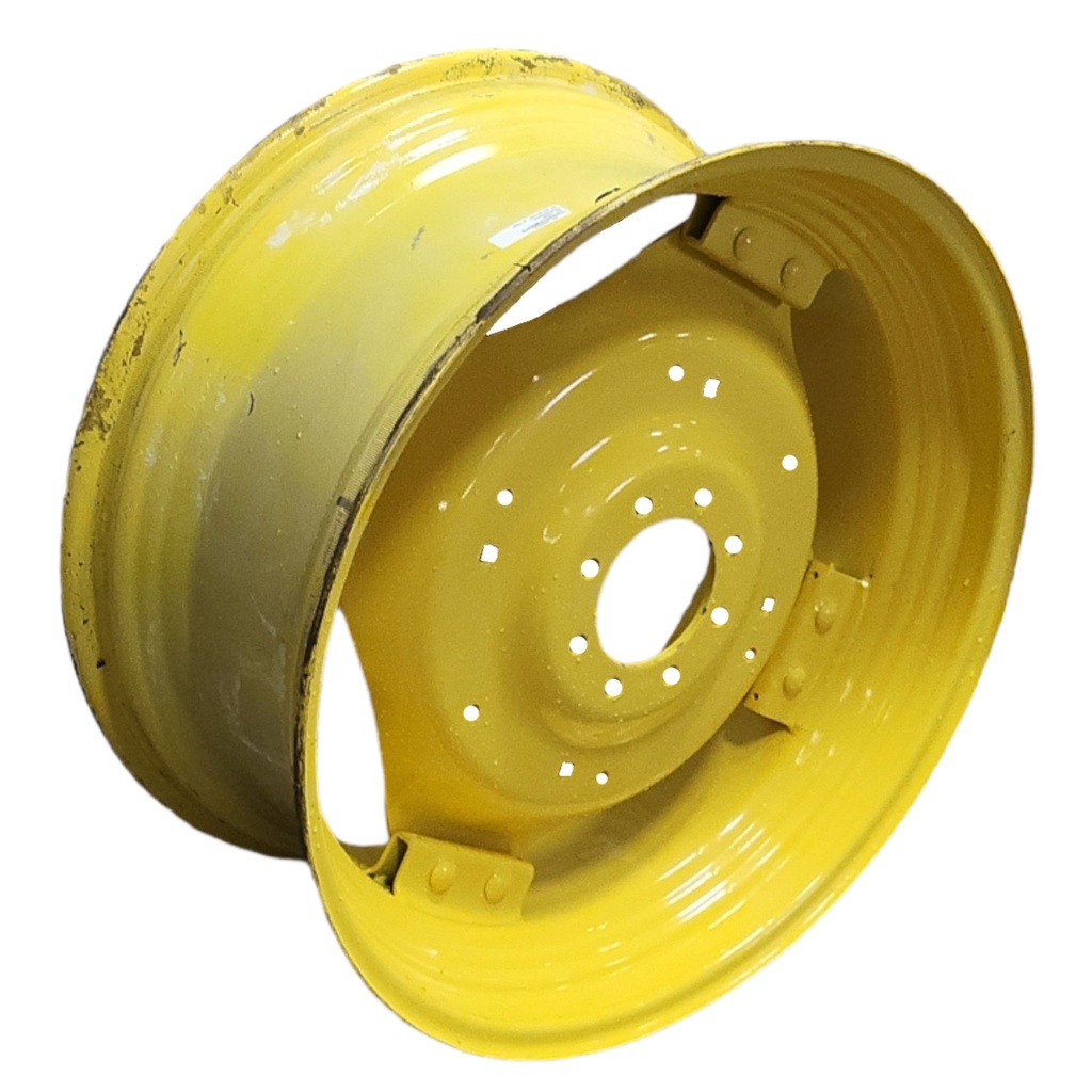 NEW_TAKEOFF 15"W x 34"D, John Deere Yellow 8-Hole Rim with Clamp/U ...