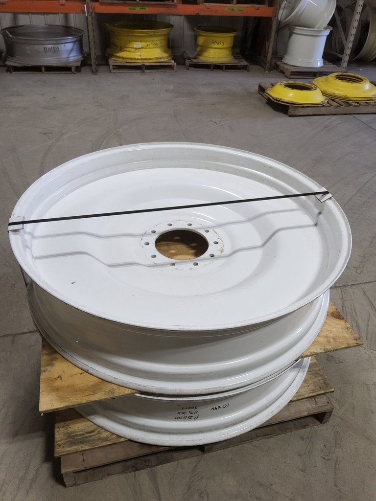 10"W x 46"D, Gloss White 10-Hole Formed Plate | NTS Tire Supply | New ...