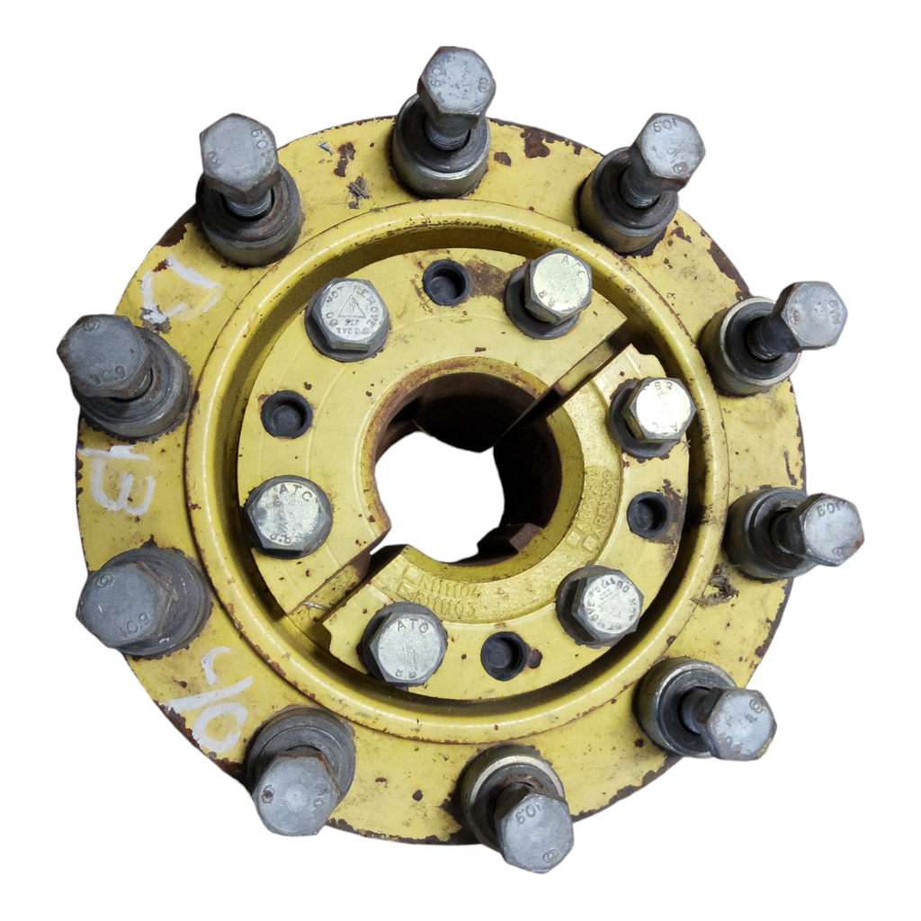 USED 10-Hole Wedg-Lok OE Style, 3.94" (100mm) axle, John Deere Yellow ...