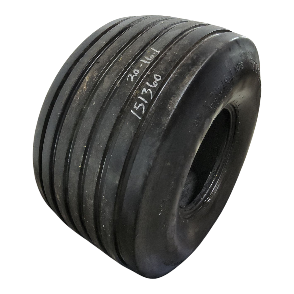 USED 38x20.00-16.1SL Titan Farm Flo-Trac Rib I-1 D (8 Ply), 85% for ...