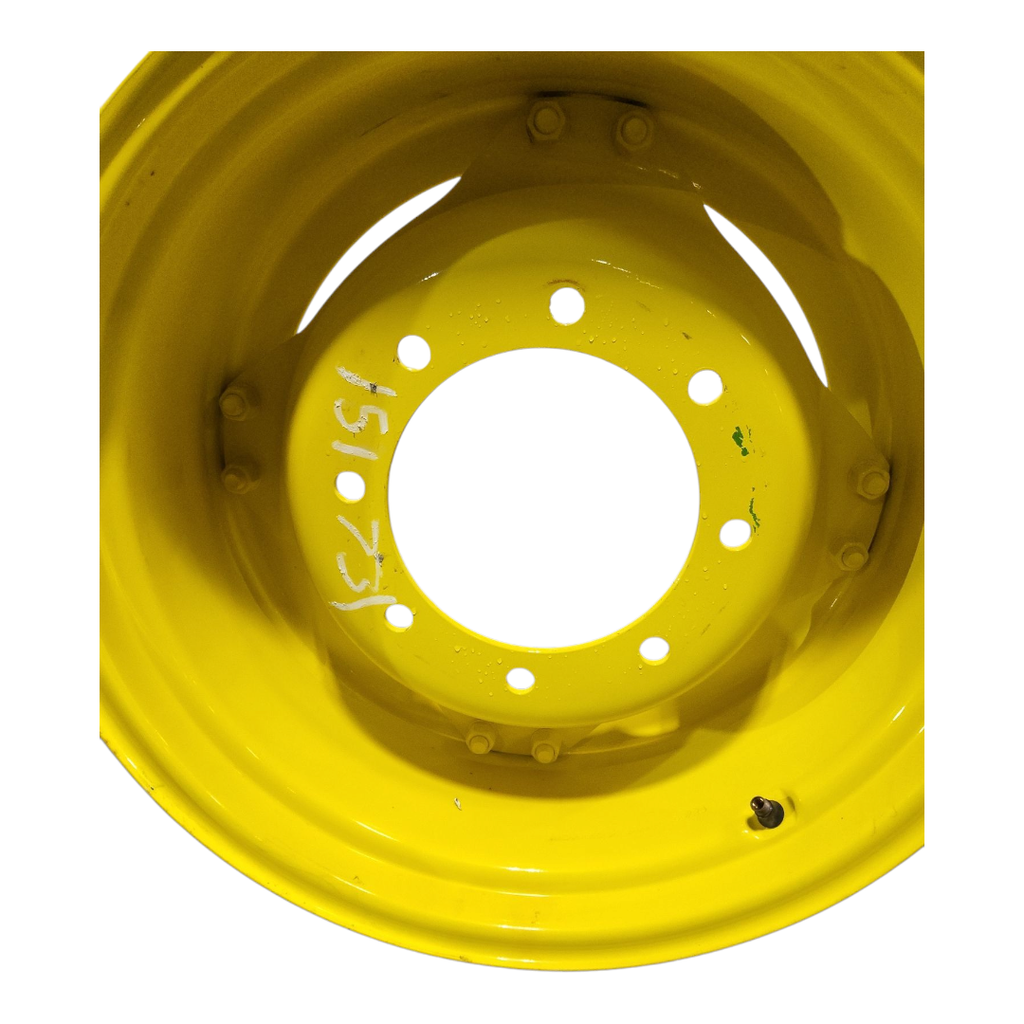 USED 8-Hole Stub Disc Center for 24" Rim, John Deere Yellow for Sale ...