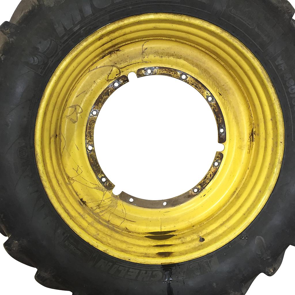 USED 15"W x 50"D, John Deere Yellow 12-Hole Stub Disc , -3" Offset for ...