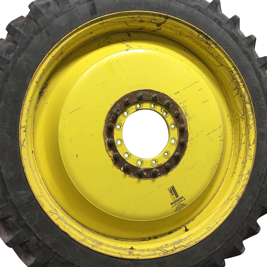 USED 10"W x 54"D, John Deere Yellow 12-Hole Spun Disc Sprayer (2 Piece ...