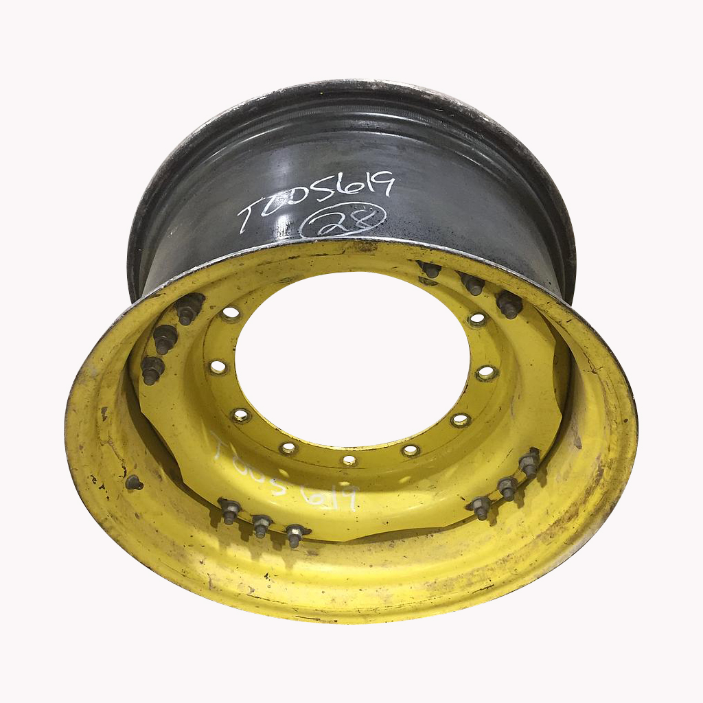 15"W x 28"D Waffle Wheel (Groups of 3 bolts) Rim with 12-Hole Center ...