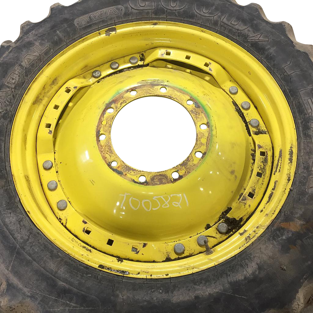 10"W x 34"D Waffle Wheel (Groups of 3 bolts) Rim with 10-Hole Center ...