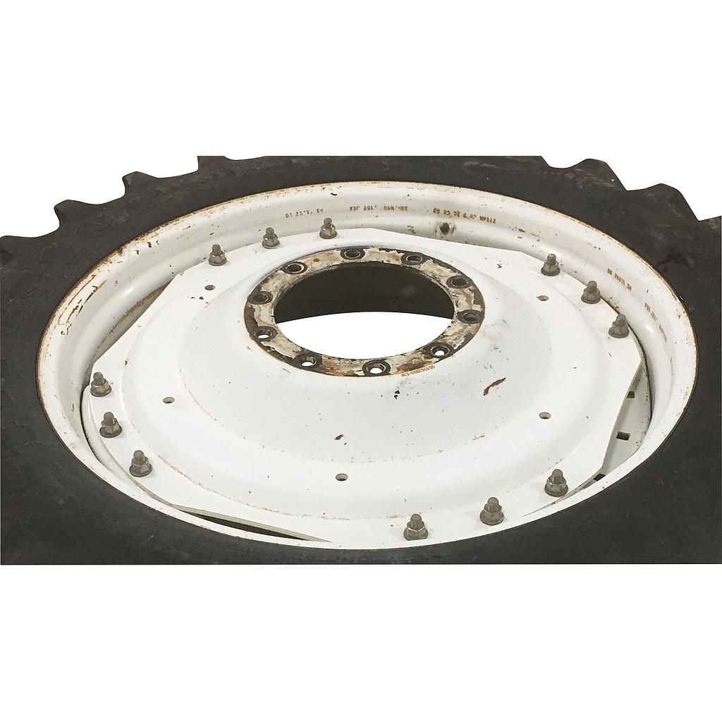 10"W x 38"D Waffle Wheel (Groups of 3 bolts) Rim with 10-Hole Center ...