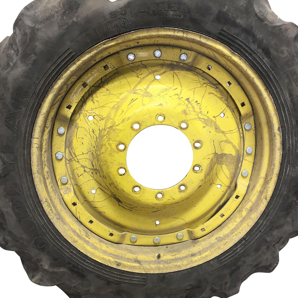 USED 12"W x 38"D Waffle Wheel (Groups of 3 bolts) Rim with 10-Hole ...