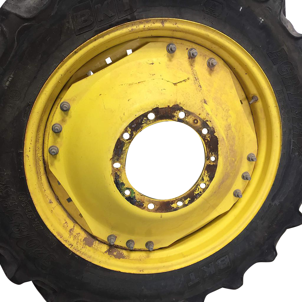 10"W x 34"D Waffle Wheel (Groups of 3 bolts) Rim with 10-Hole Center ...