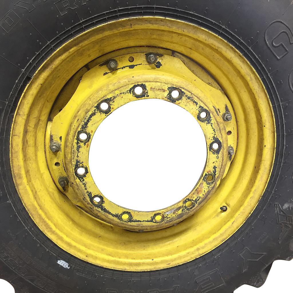 13"W x 30"D Waffle Wheel (Groups of 2 bolts) Rim with 12-Hole Center ...