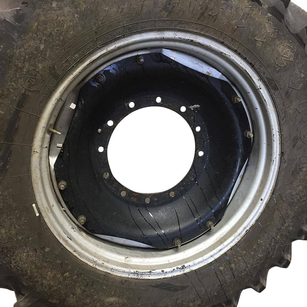 13"W x 34"D Waffle Wheel (Groups of 2 bolts) Rim with 12-Hole Center ...