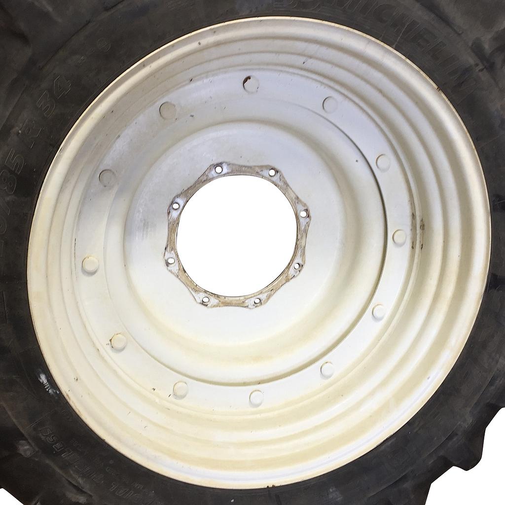 USED 10"W x 34"D Stub Disc Rim with 8-Hole Center, New Holland White ...