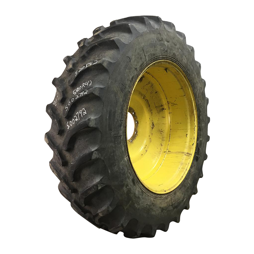 USED 520/85R42 Goodyear Farm UltraTorque Radial R-1 on John Deere ...