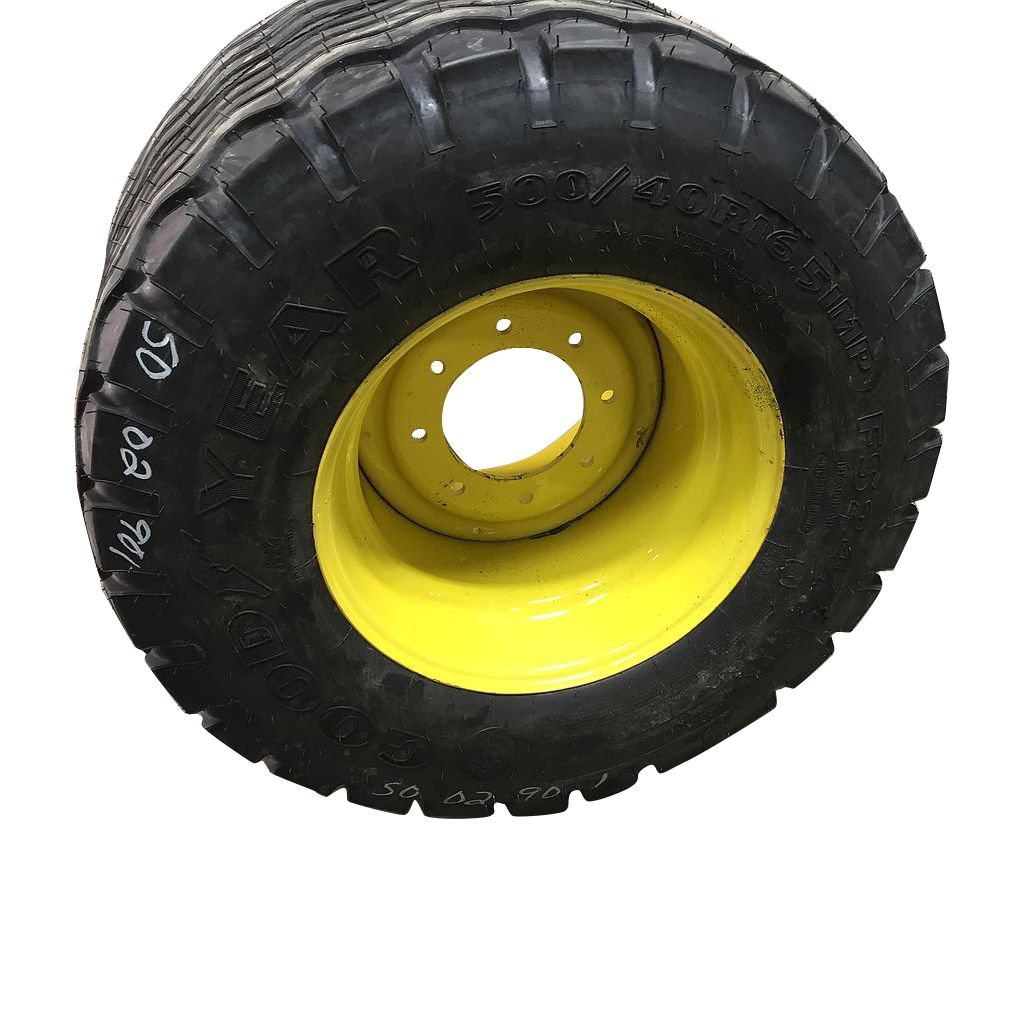 USED 500/40R16.5 Goodyear Farm Implement Radial FS24 I-1 on John Deere ...